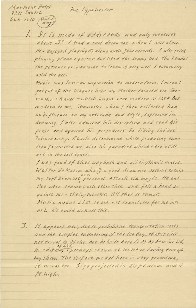 Literary Hub » Handwritten Letters from From Legendary American Artists
