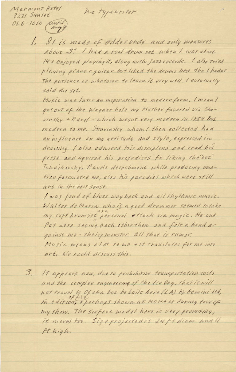Literary Hub » Handwritten Letters from From Legendary American Artists