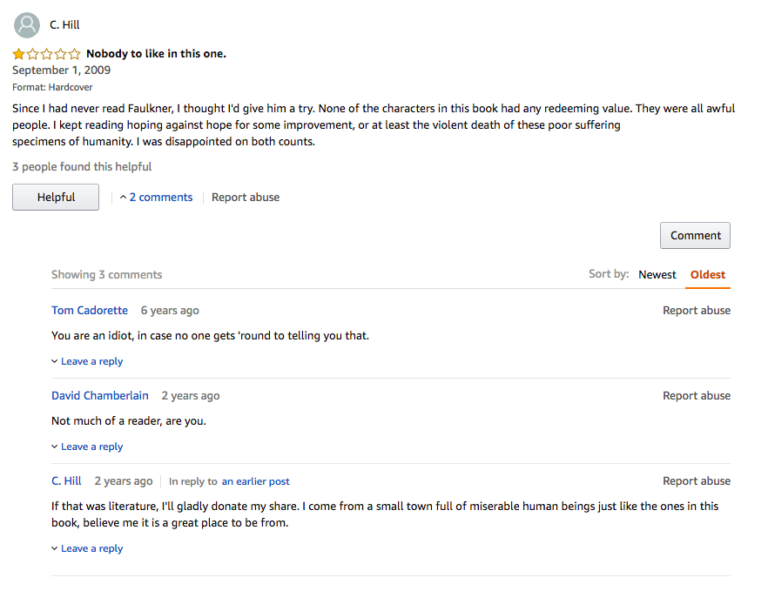 The 50 Best One-Star Amazon Reviews of Faulkner’s The Sound and the ...