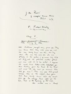 Literary Hub » J.M. Barrie’s Handwritten Manuscript of Peter Pan