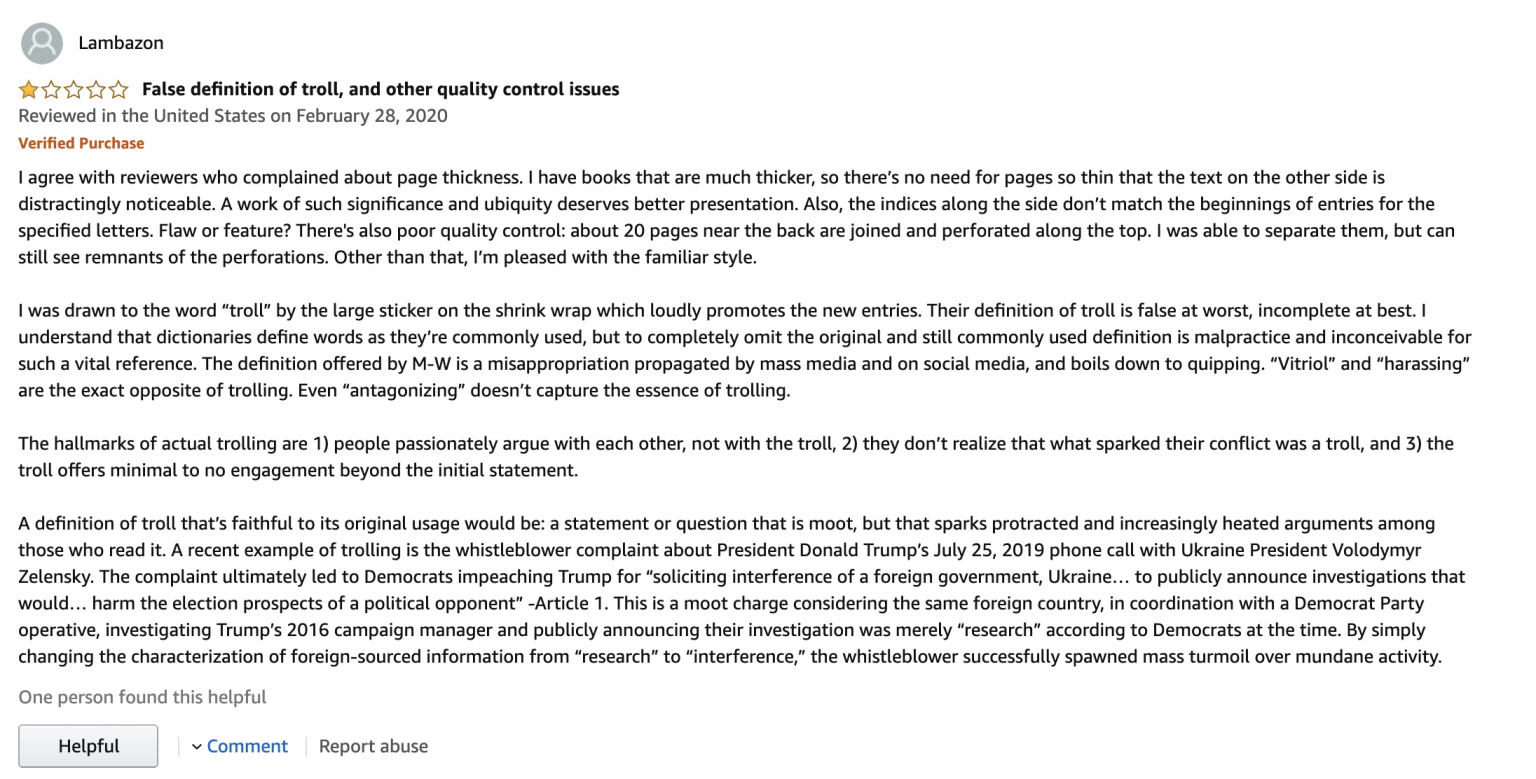 Literary Hub » The 30 Best One-Star Amazon Reviews of . . . The Dictionary