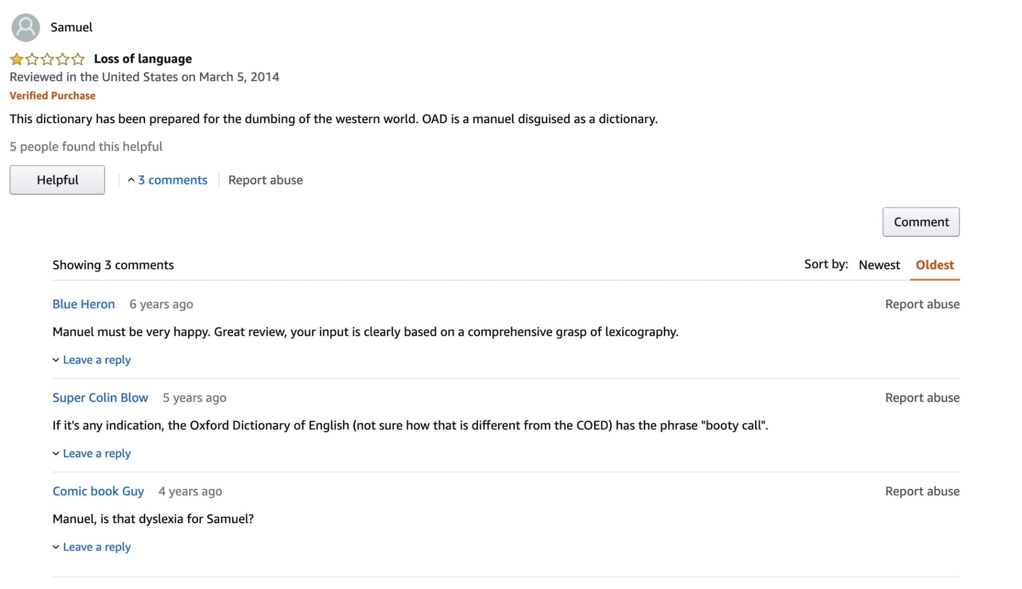 Literary Hub » The 30 Best One-Star Amazon Reviews of . . . The Dictionary