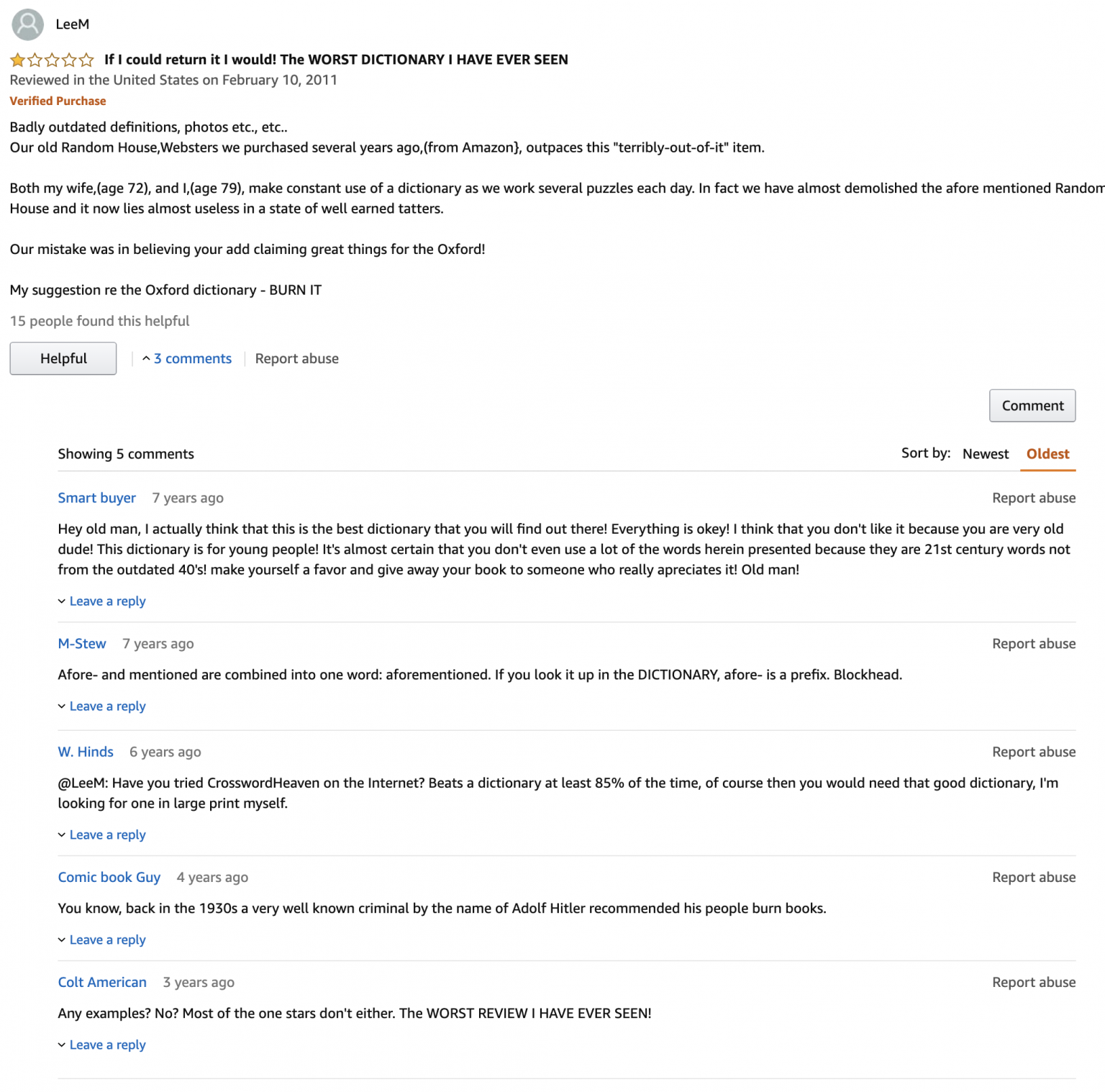 Literary Hub » The 30 Best One-Star Amazon Reviews of . . . The Dictionary
