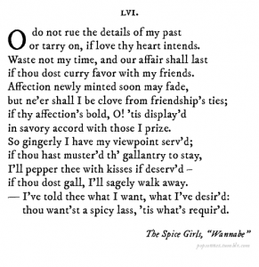 Literary Hub » All your favorite pop songs reimagined as sonnets.