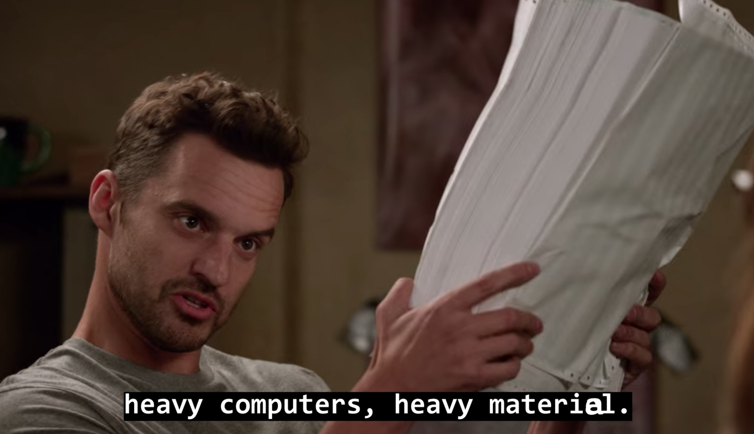 Literary Hub » Very good writing advice from New Girl‘s Nick Miller.