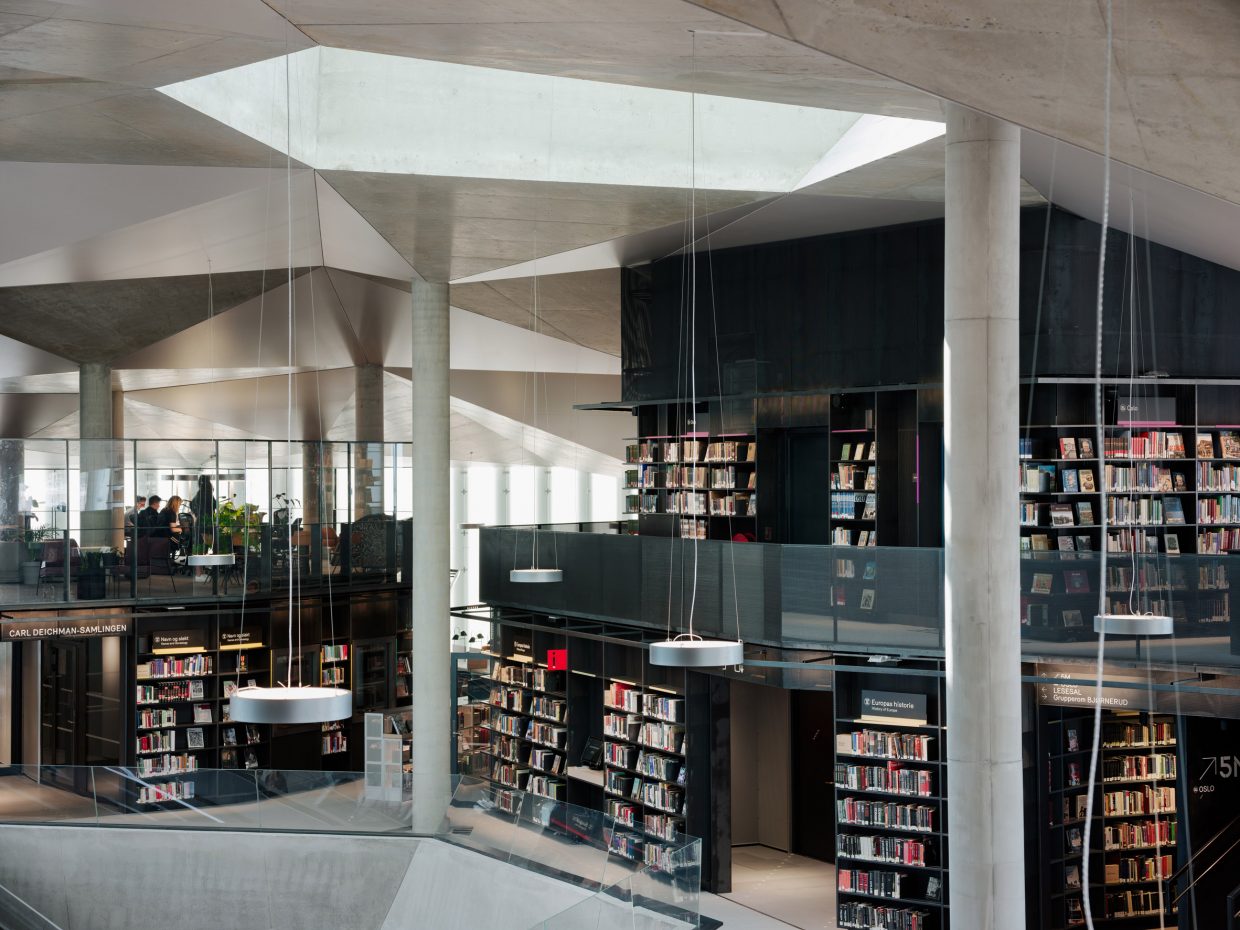 Look inside Oslo’s stunning new public library, now open to the public ...