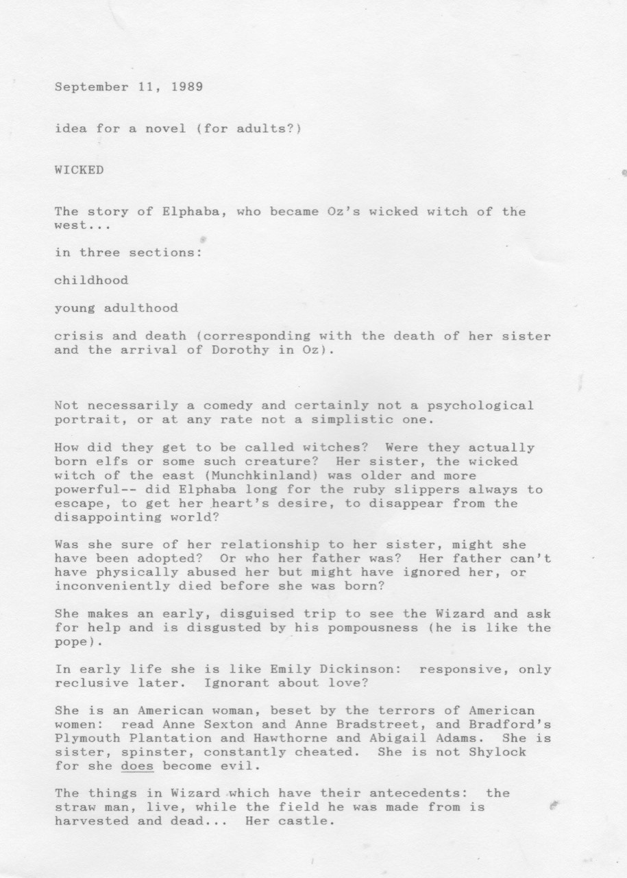 Literary Hub » Wicked Wouldn’t Have Been What It Is If I Hadn’t Written ...