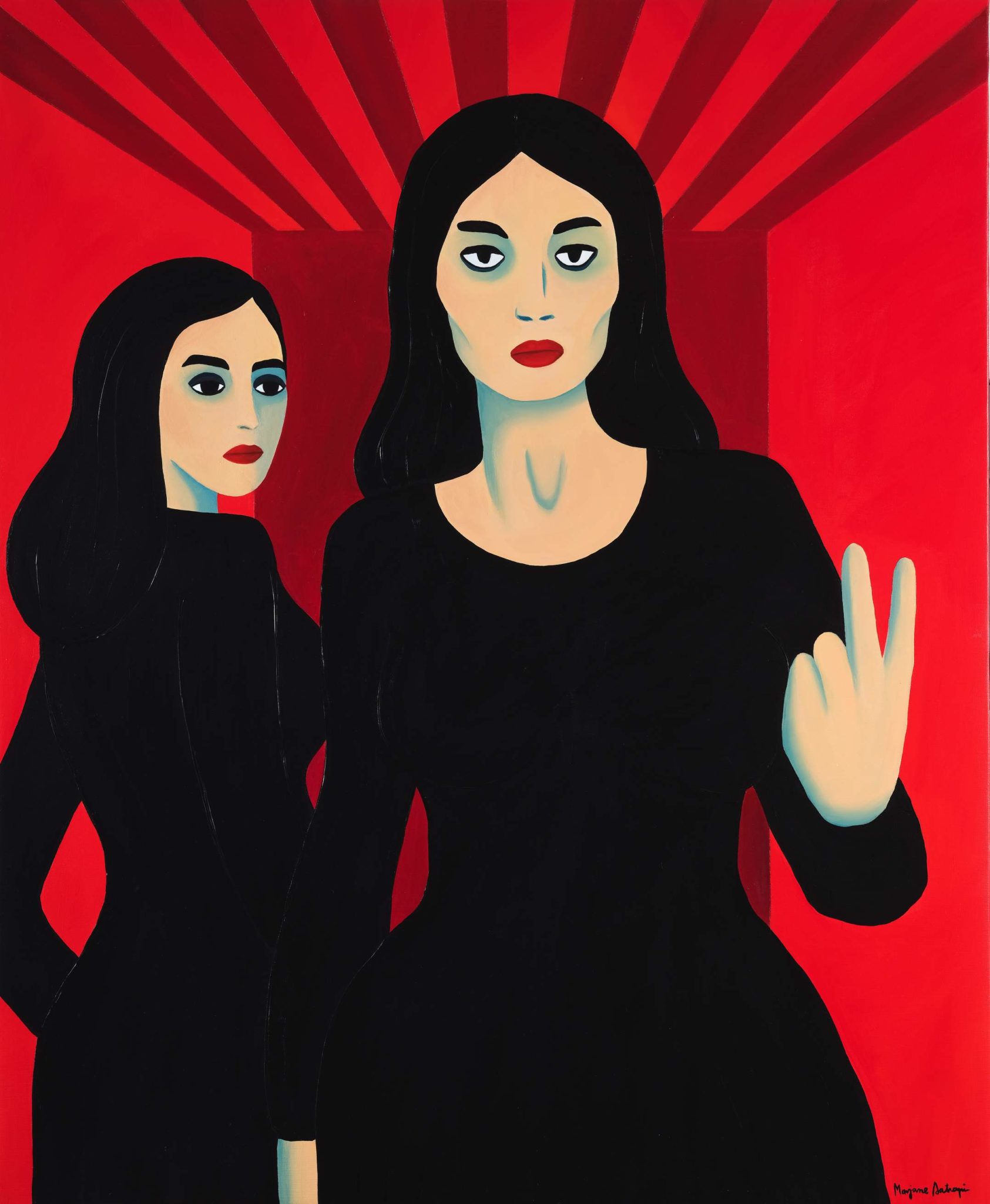 Marjane Satrapi’s hypnotizing paintings of women are now on view in ...