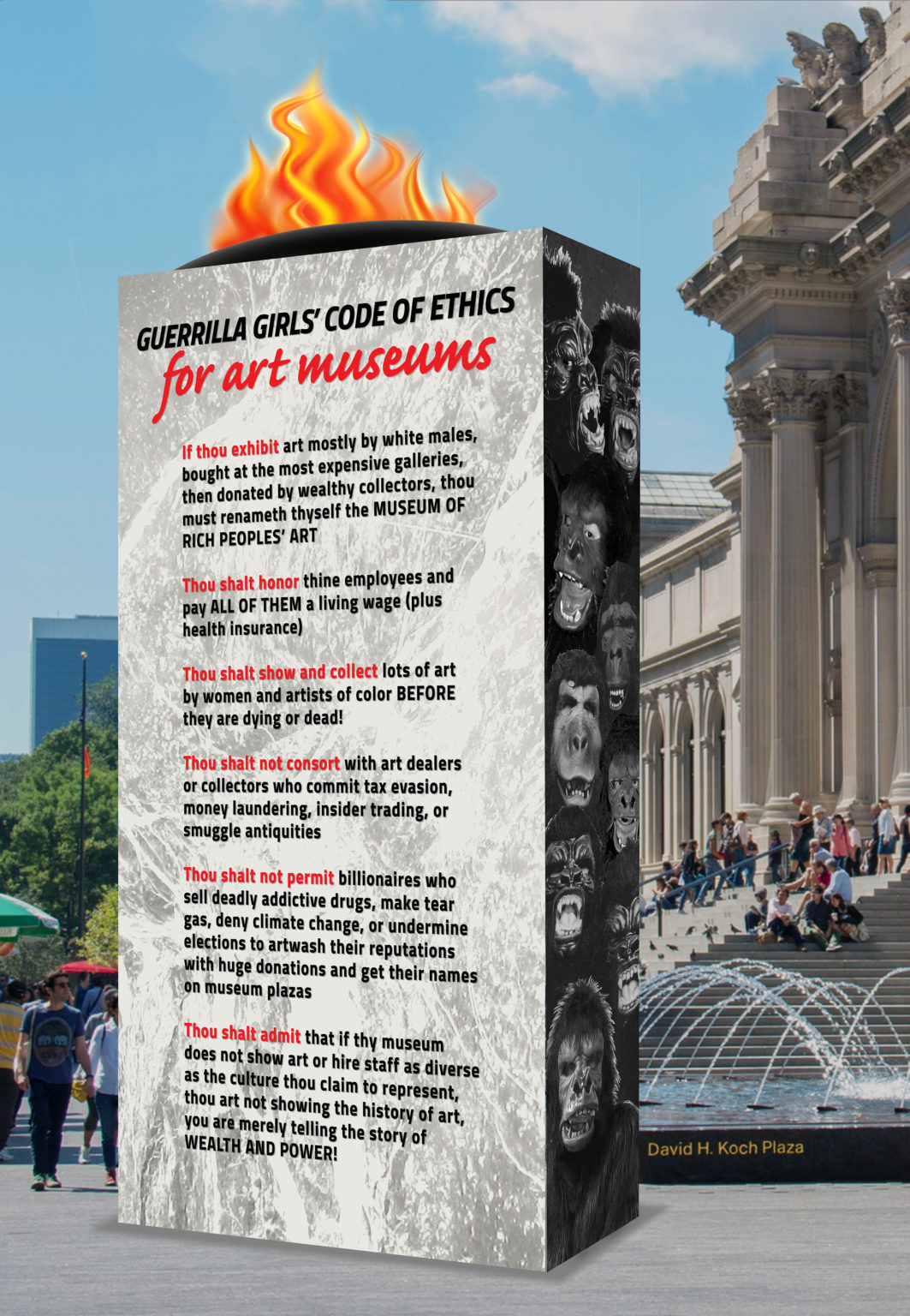 Literary Hub » The Guerrilla Girls’ Code of Ethics for Art Museums