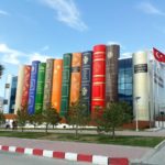 Literary Hub » This Turkish library is shaped like a shelf of giant books.