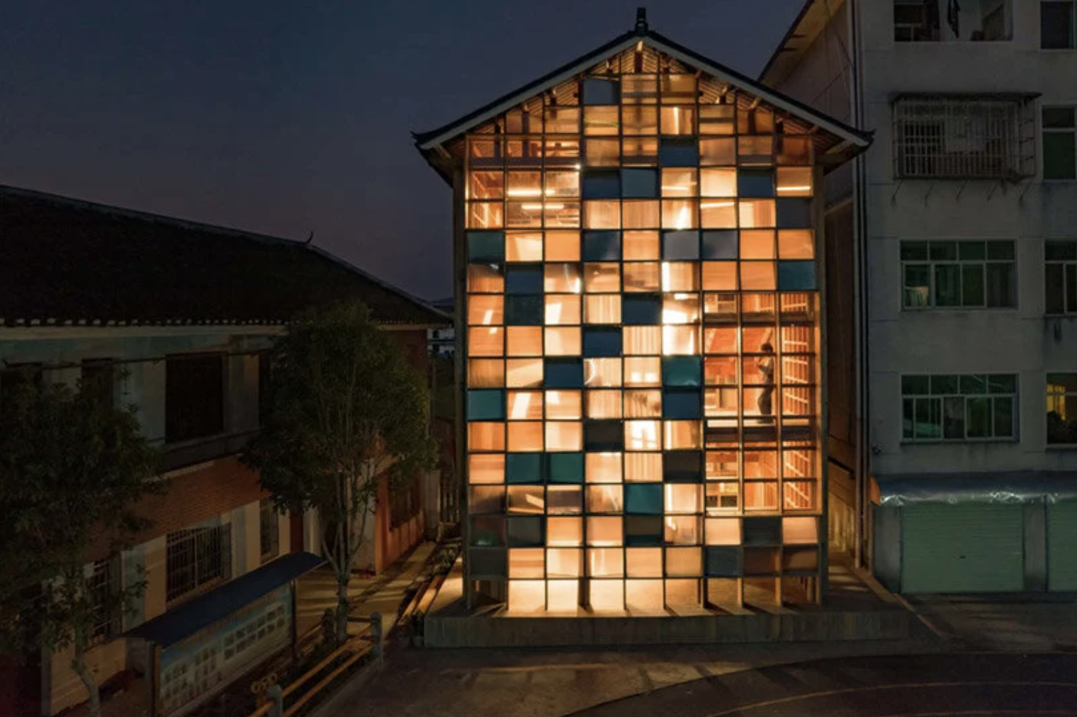 Literary Hub » Take a look at this gorgeous, see-through “book house.”