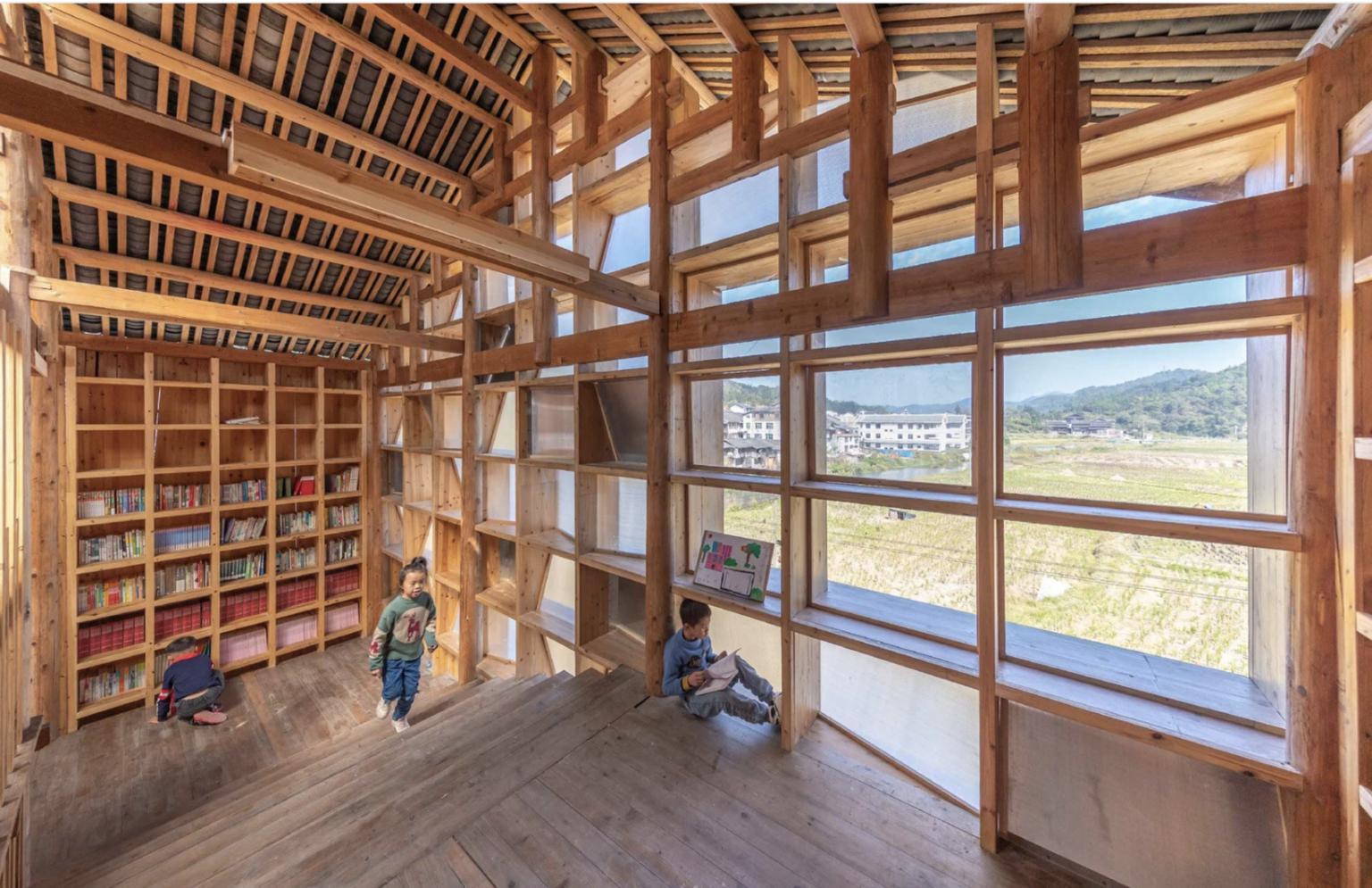 Literary Hub » Take a look at this gorgeous, see-through “book house.”