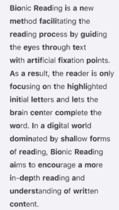 Literary Hub » Will this “bionic” font help you read faster?