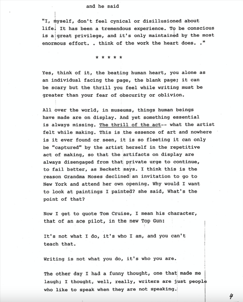 Literary Hub » Mary Ruefle on Bringing Joy to Your Writing Practice