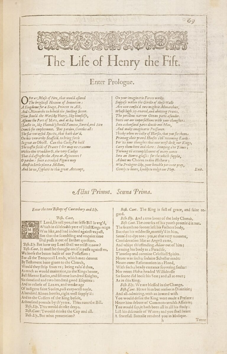 Literary Hub » The 400th Anniversary: Look Inside Shakespeare’s First Folio