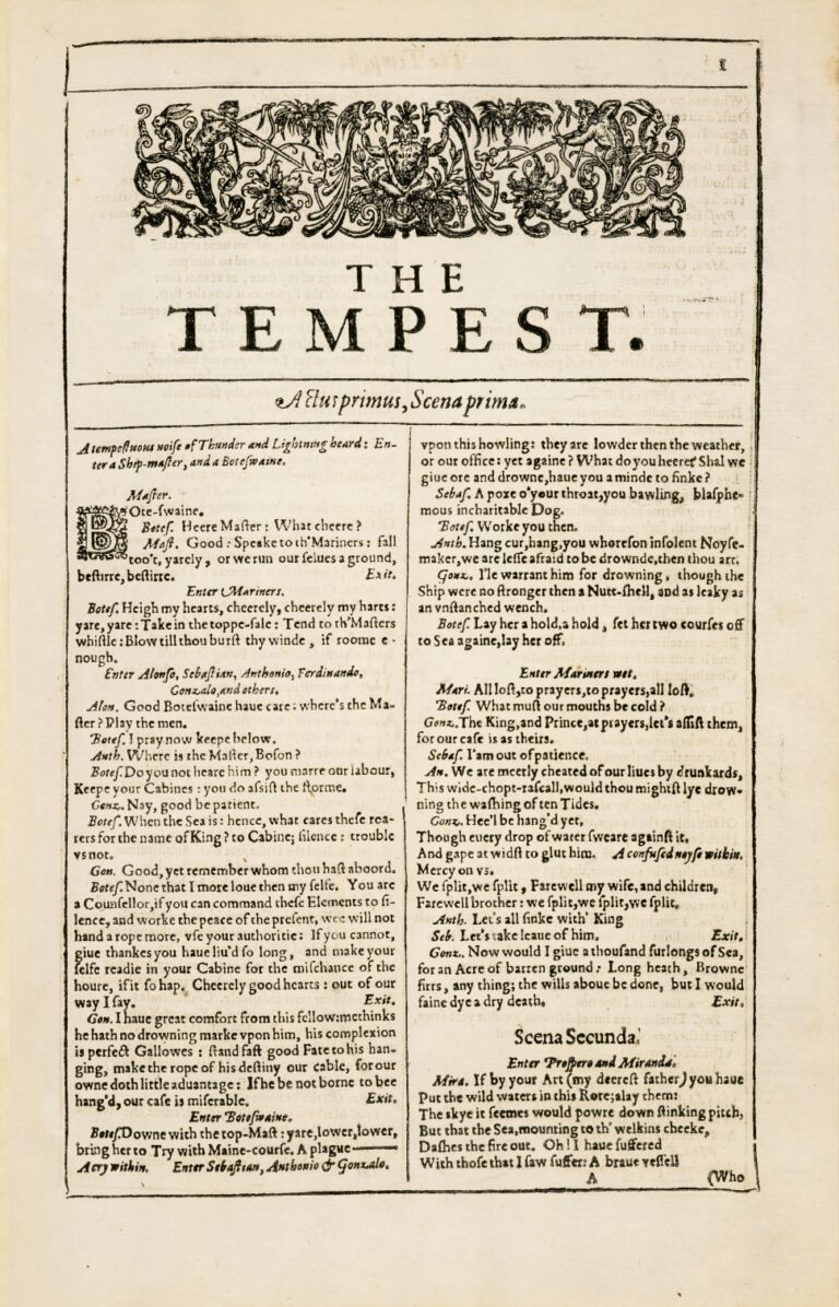 Literary Hub » The 400th Anniversary: Look Inside Shakespeare’s First Folio