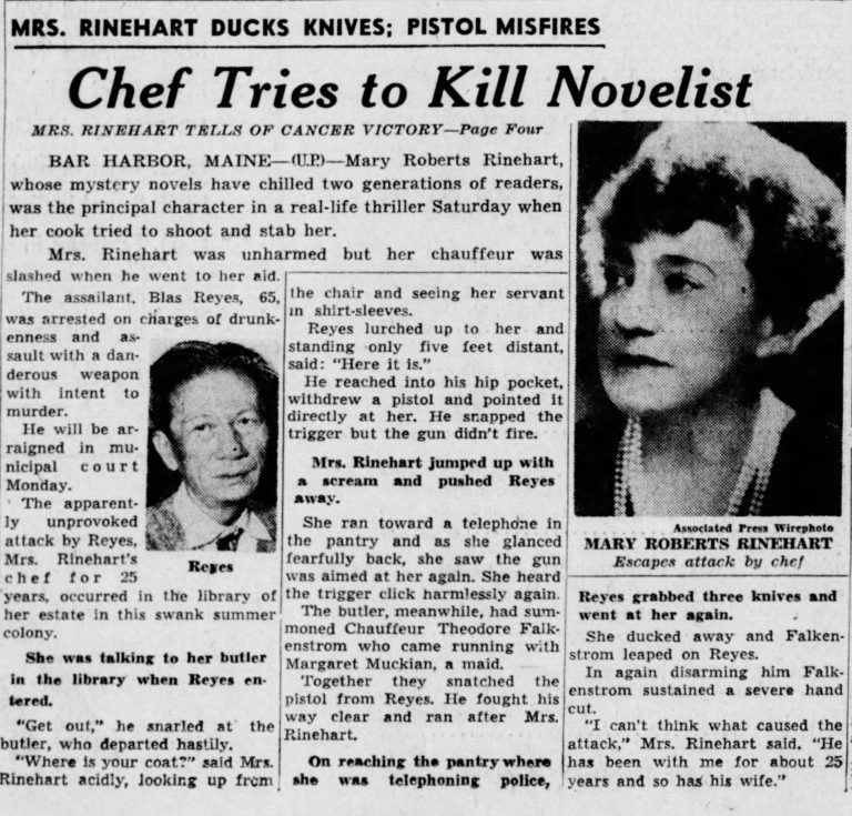 How Mary Roberts Rinehart, Queen of the Mystery Novel, Was Very Nearly ...