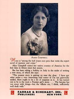 Alice in Murderland: On Crime Writer Alice Campbell ‹ CrimeReads
